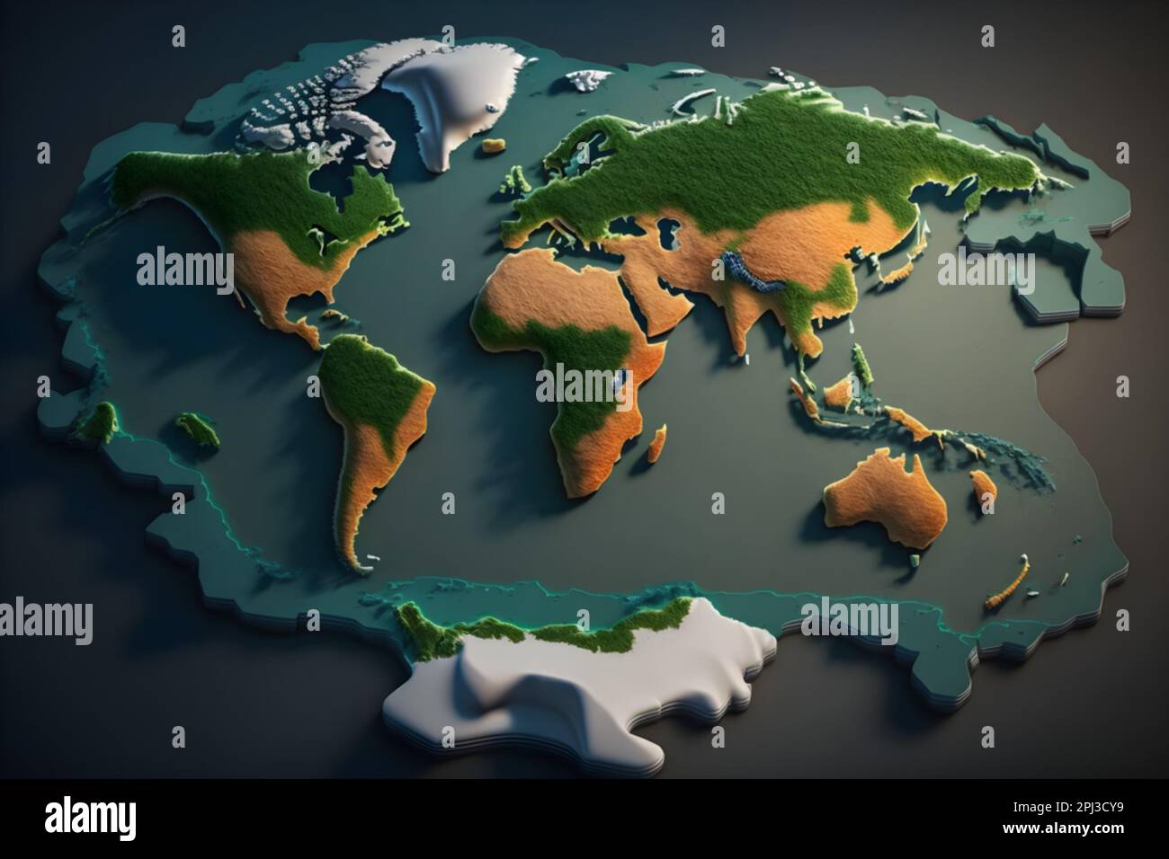 Ice age map of earth hi-res stock photography and images - Alamy