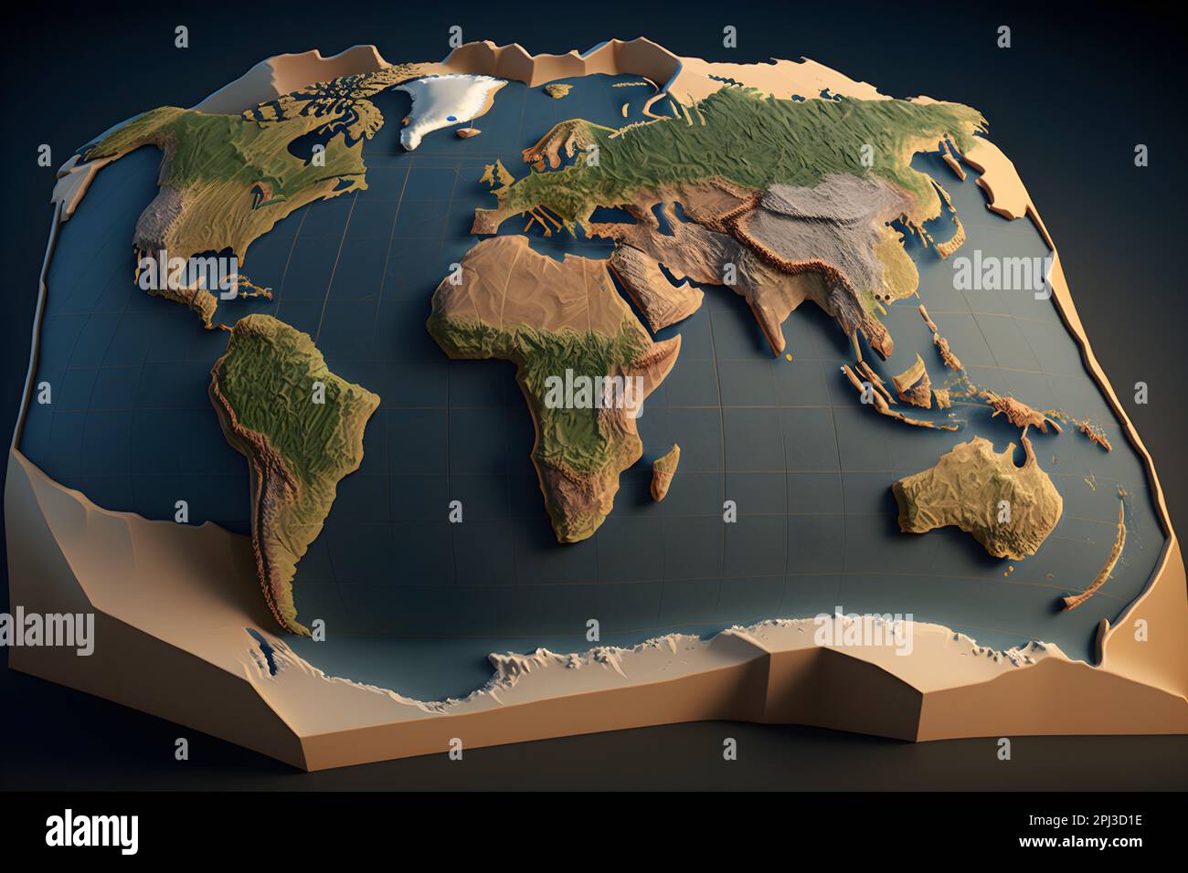 Ice age map of earth hi-res stock photography and images - Alamy