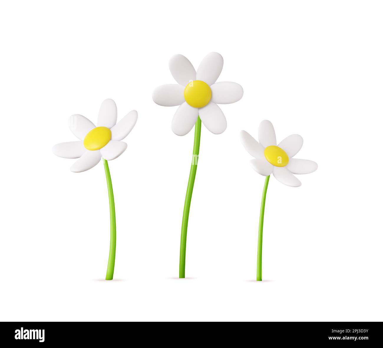 3d colorful daisy flower Stock Vector Image & Art - Alamy