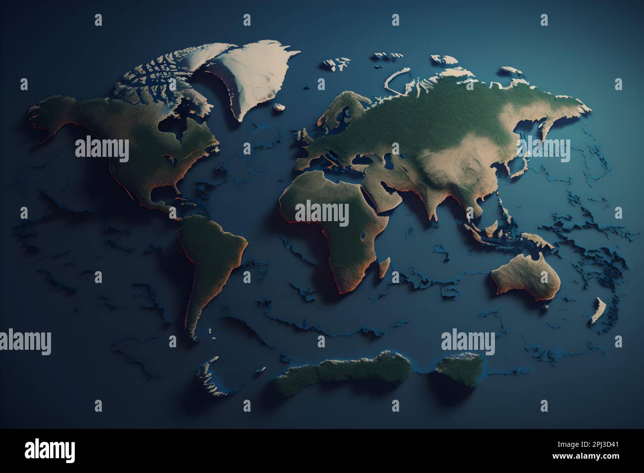 Ice age map of earth hi-res stock photography and images - Alamy