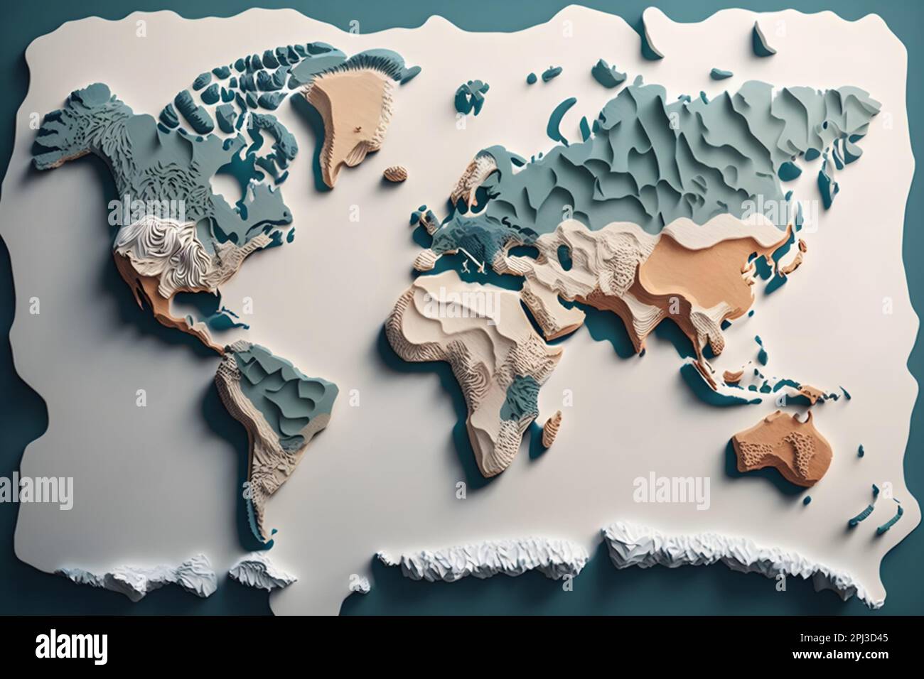 Ice age map of earth hi-res stock photography and images - Alamy