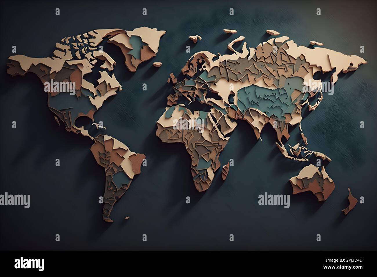 Ice age map of earth hi-res stock photography and images - Alamy