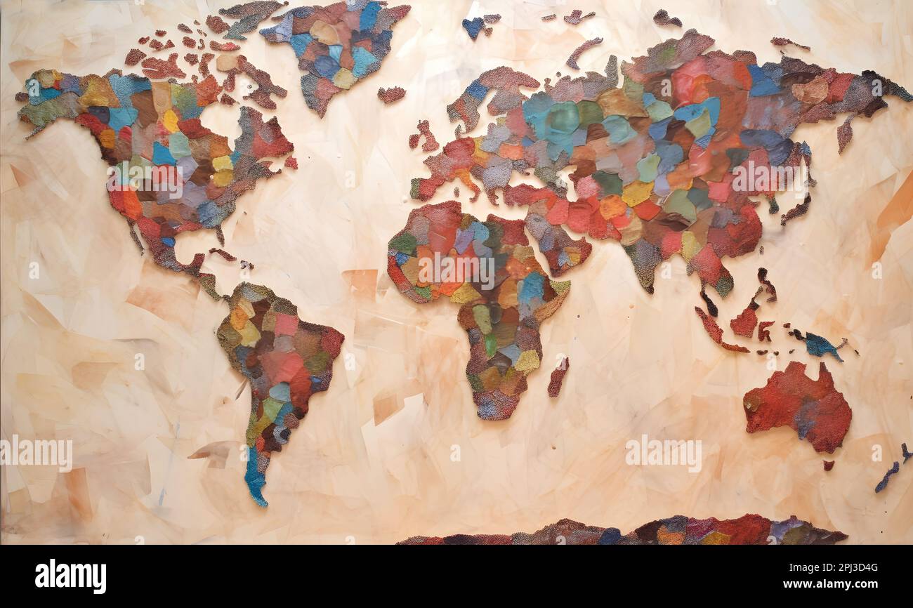 Ice age map of earth hi-res stock photography and images - Alamy