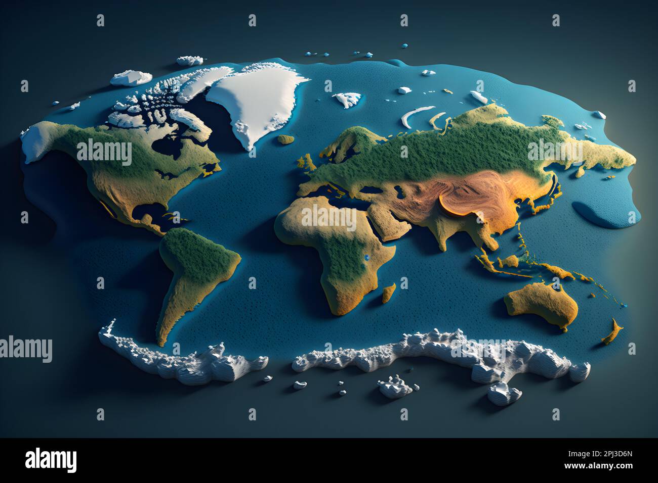 Ice age map of earth hi-res stock photography and images - Alamy