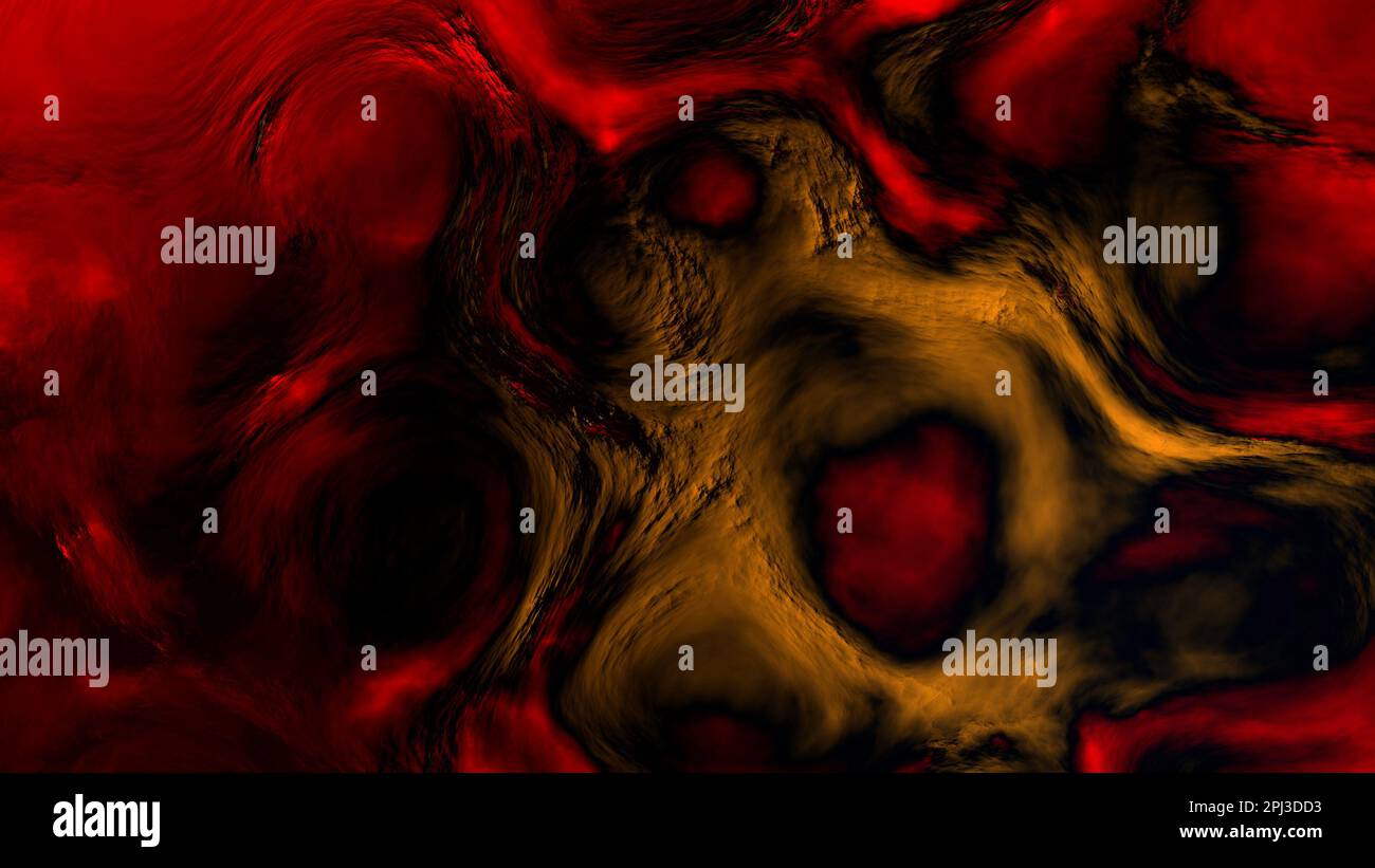 scary grunge red - yellow infernal strange lines material - abstract 3D ...