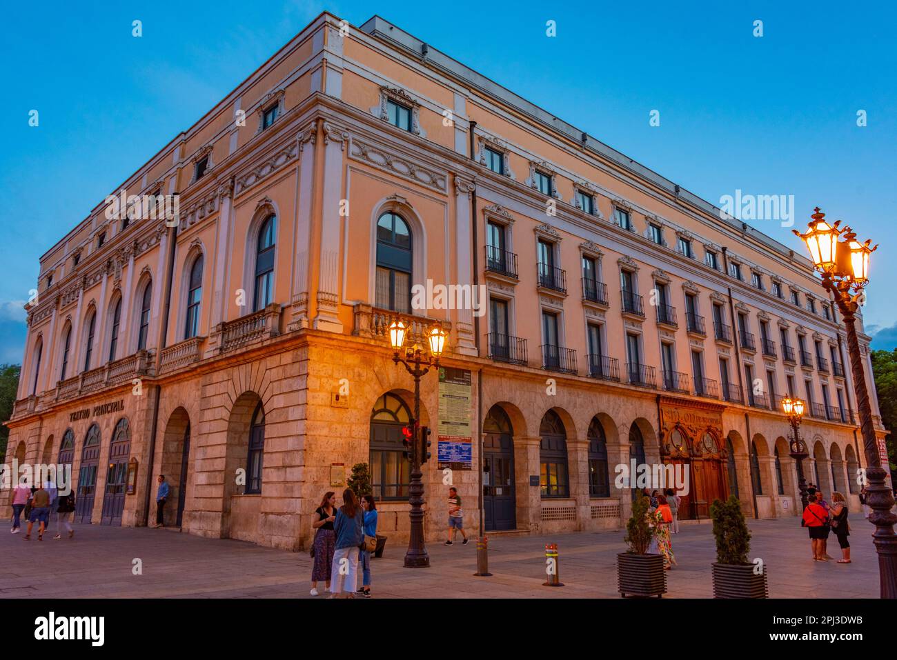 Burgos Spain June 3 2022 Teatro Principal In Spanish Town Burgos burgos-spain-june-3-2022-teatro-principal-in-spanish-town-burgos