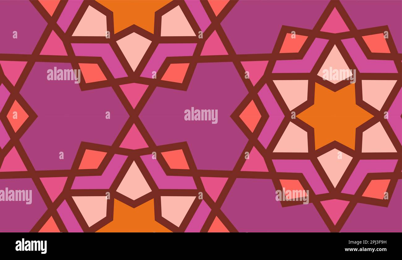 Arabic seamless girih pattern with classic islamic culture ornament ...