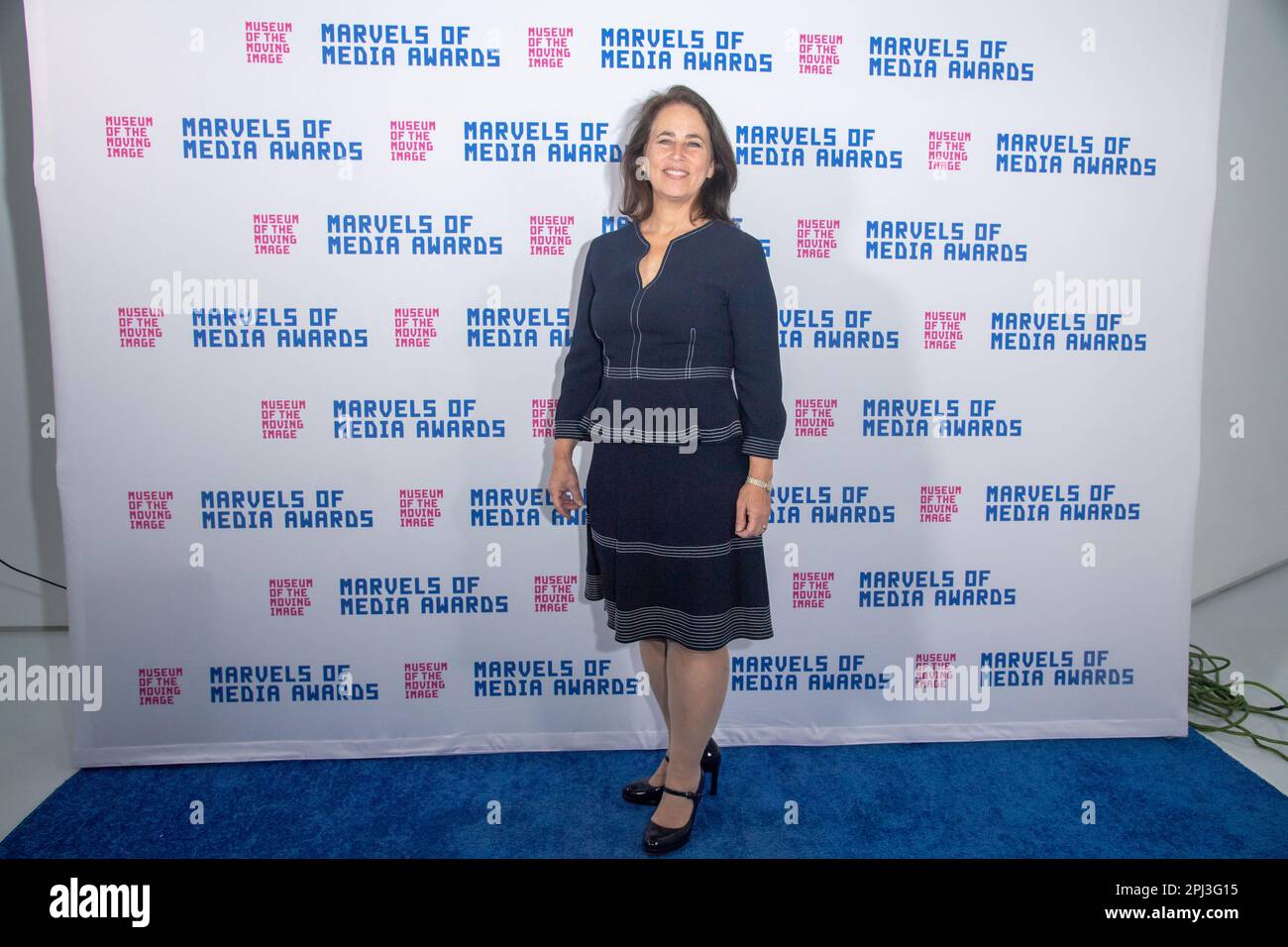 New York, United States. 30th Mar, 2023. Karen Falk attends the Marvels ...