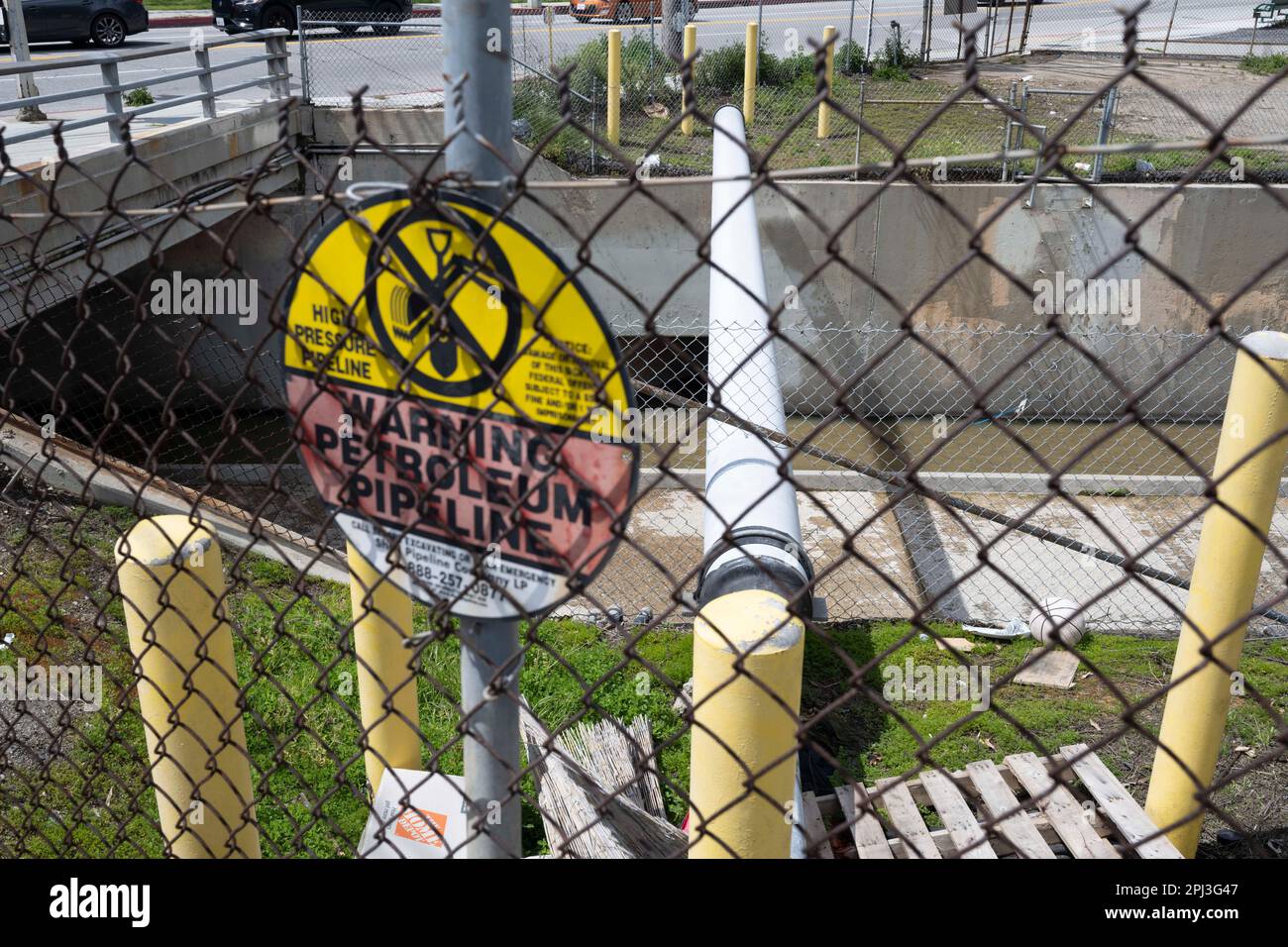 Los Angeles, California, USA. 30th Mar, 2023. A high pressure petroleum ...