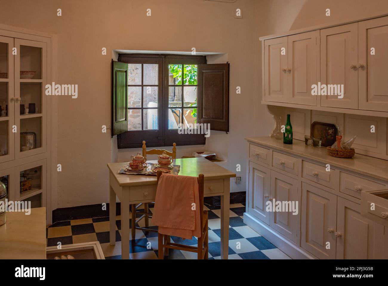 Pubol, Spain, May 26, 2022: Chambers at the Castell Gala Dali de Pubol ...