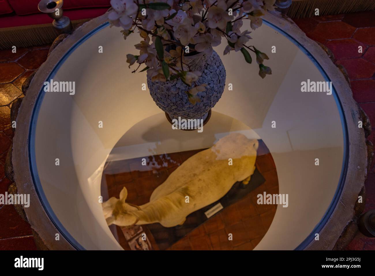 Pubol, Spain, May 26, 2022: Chambers at the Castell Gala Dali de Pubol ...