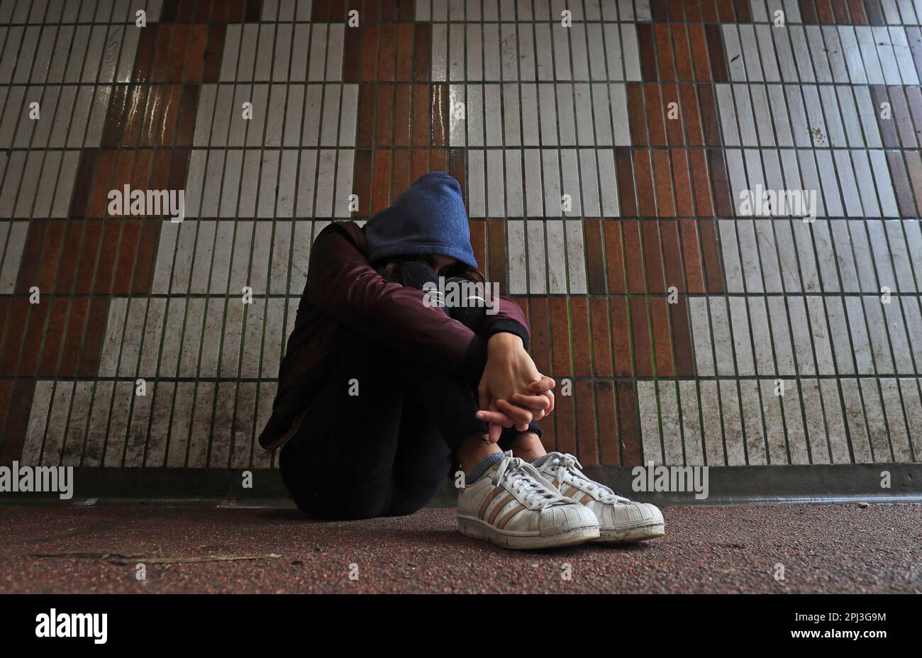 PICTURE POSED BY MODEL File photo dated 02/02/20 of a teenage girl ...