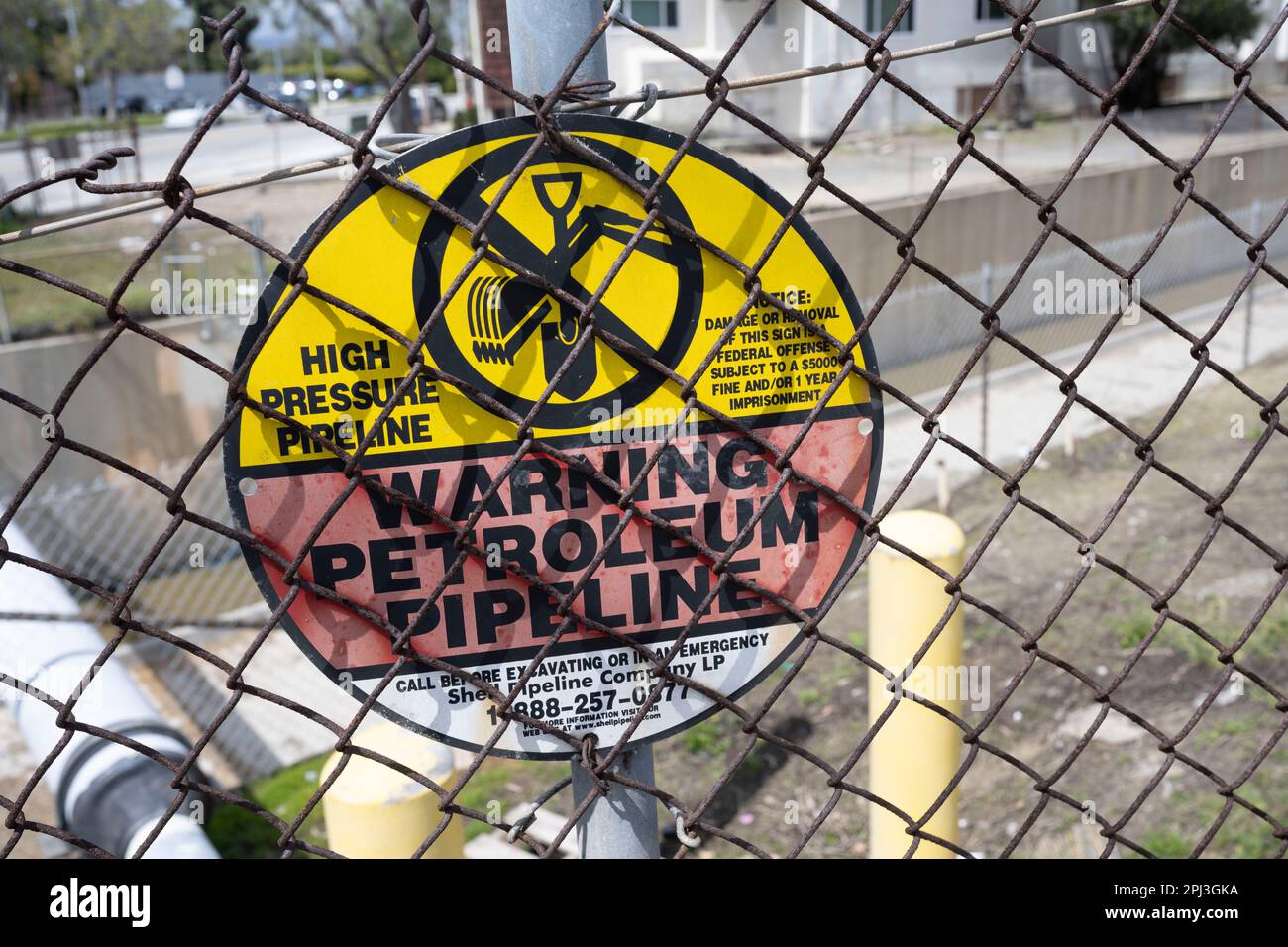 Los Angeles, California, USA. 30th Mar, 2023. A high pressure petroleum ...