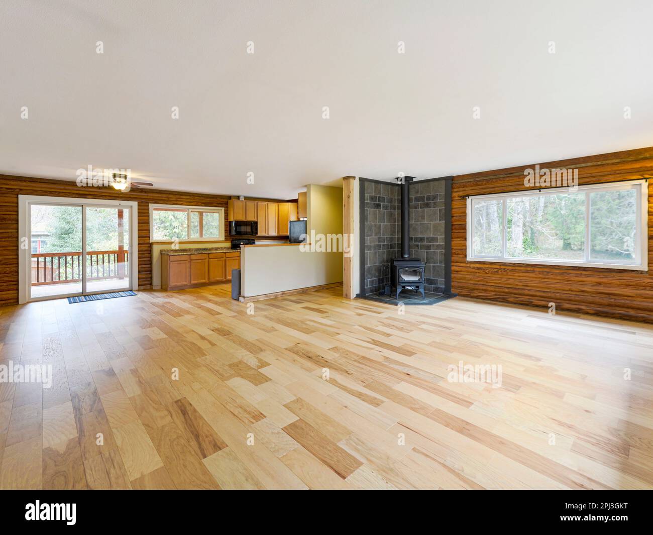 Modern residential empty living room interior Stock Photo - Alamy