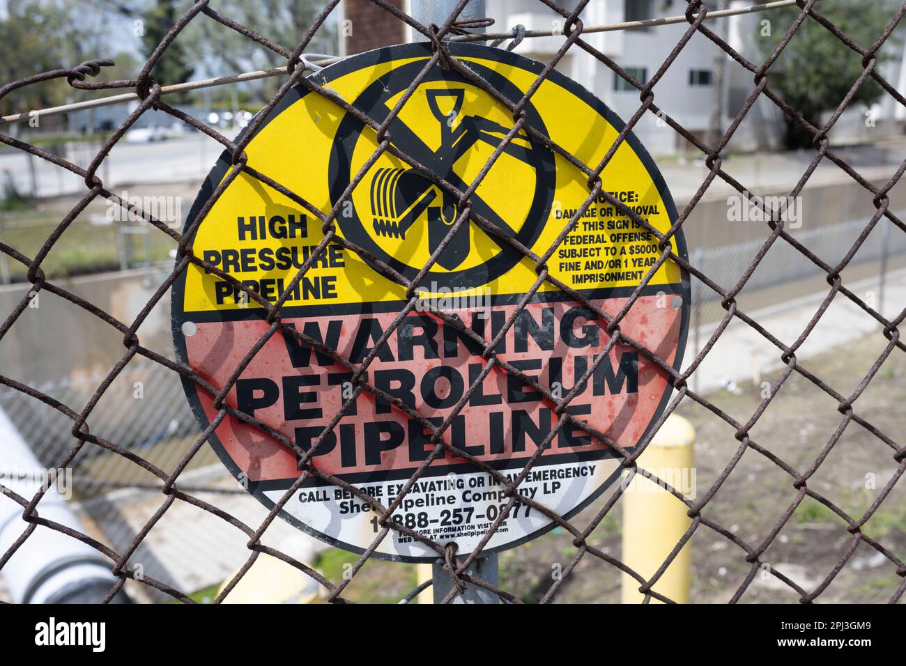 Los Angeles, California, USA. 30th Mar, 2023. A high pressure petroleum ...