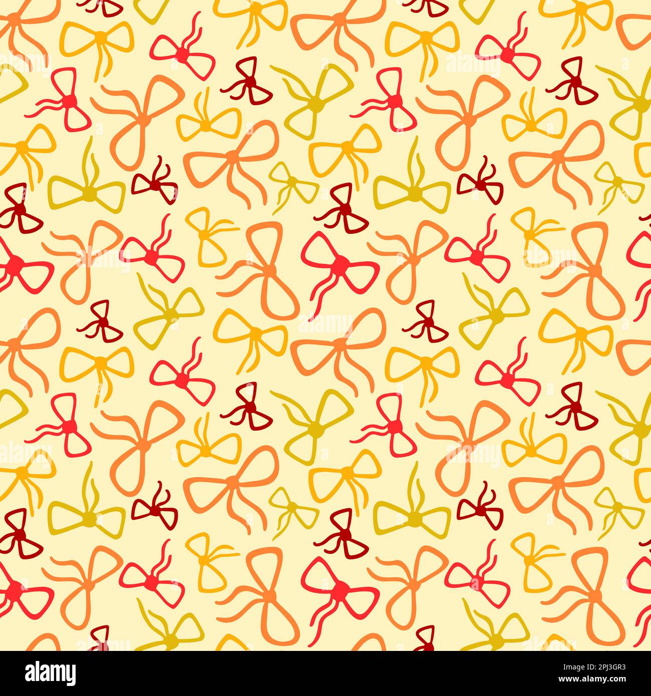 Simple ditsy ribbon seamless pattern. Hand drawn flat design Stock Vector Image & Art - Alamy