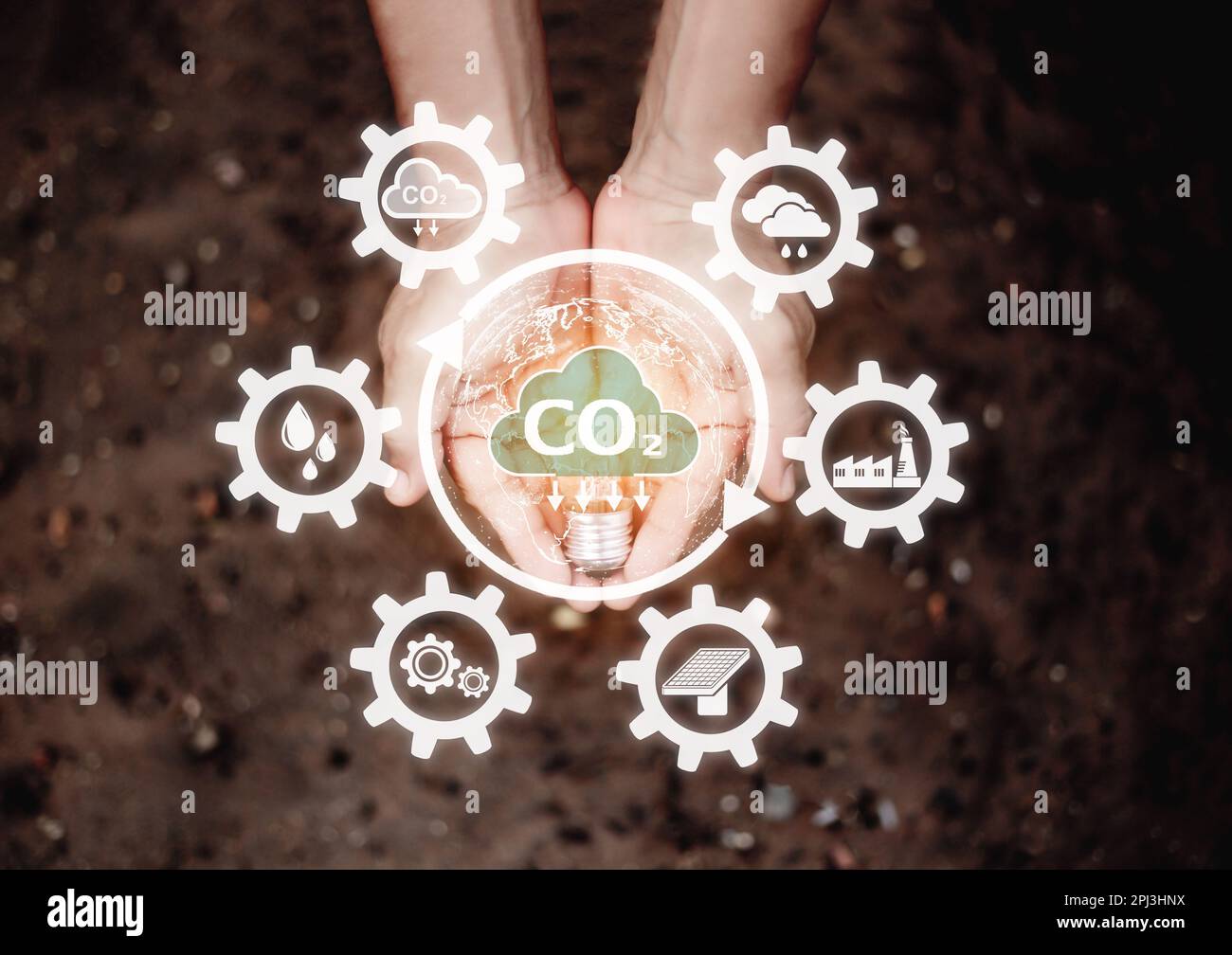 CO2, Carbon Dioxide Emission Reduction Concept, Sustainable ...