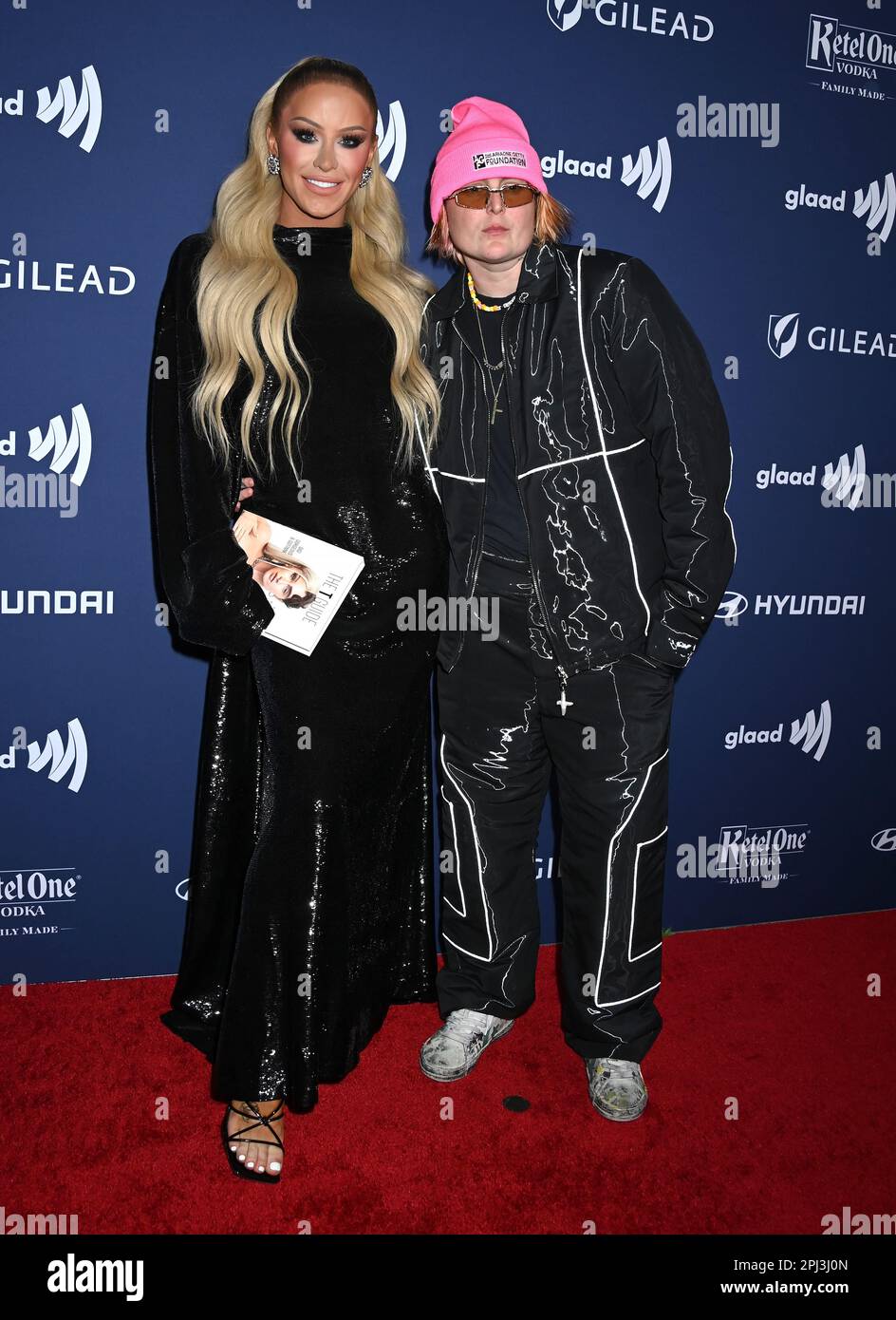 Beverly Hills, CA. 30/03/2023, Gigi Gorgeous and Nats Getty arriving at ...