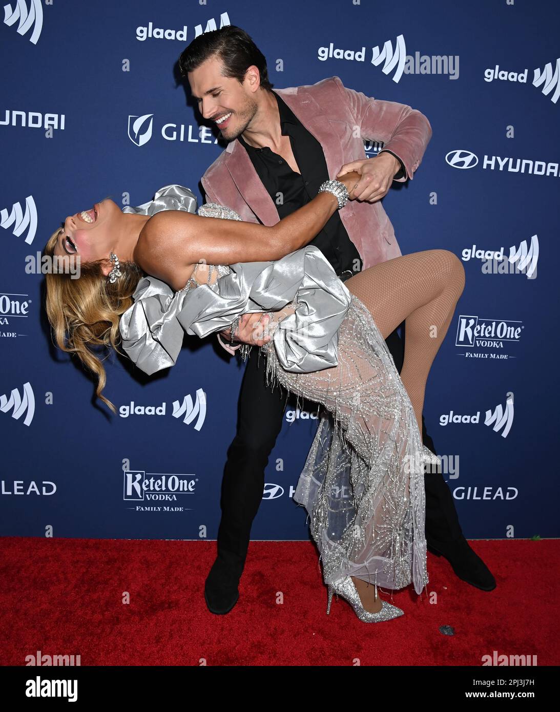 Beverly Hills, CA. 30/03/2023, Gleb Savchenko and Shangela arriving at the 34th Annual GLAAD ...