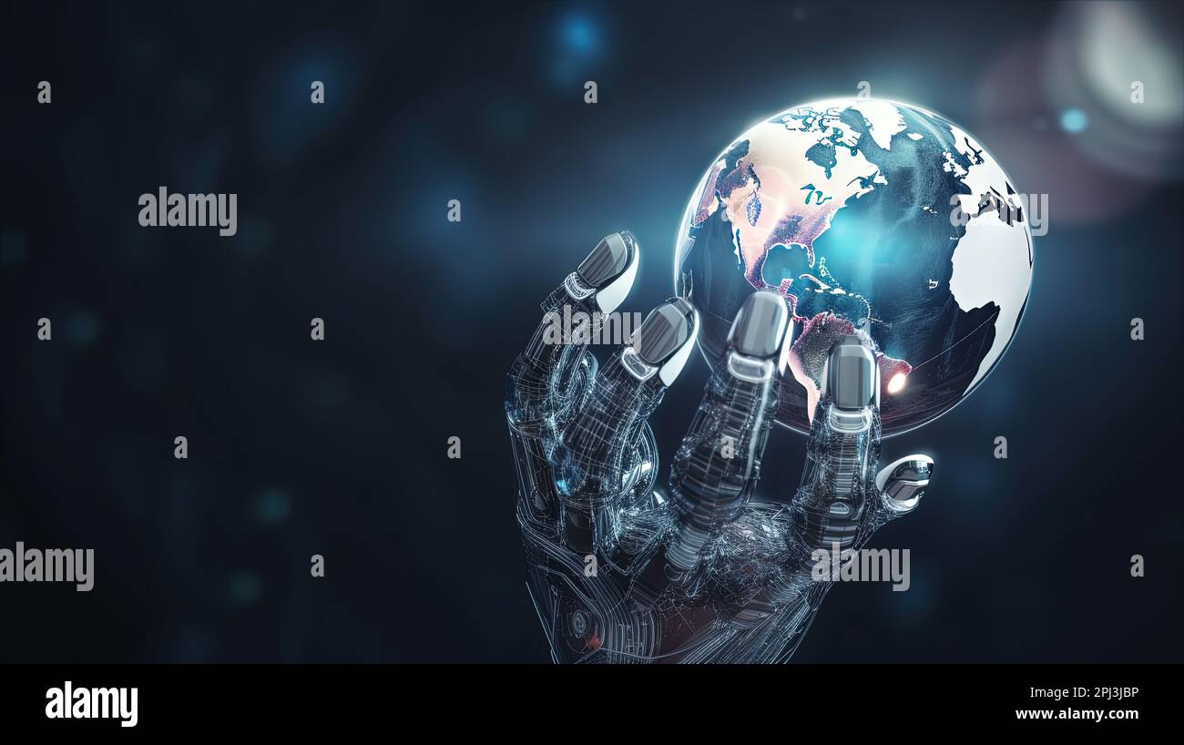 Science and artificial intelligence digital technologies of futuristic ...