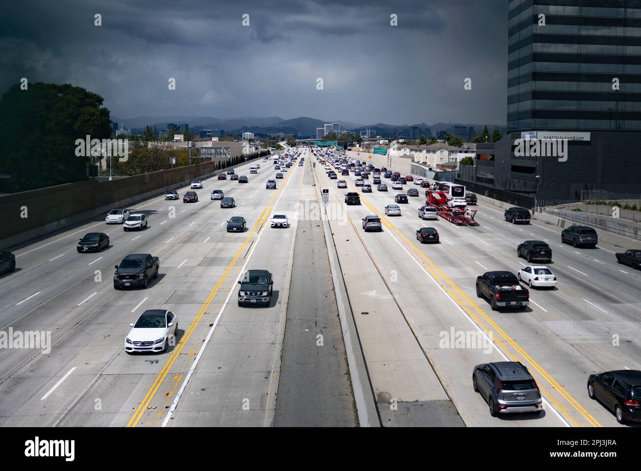 Los Angeles, California, USA. 30th Mar, 2023. Motorists travel on the ...