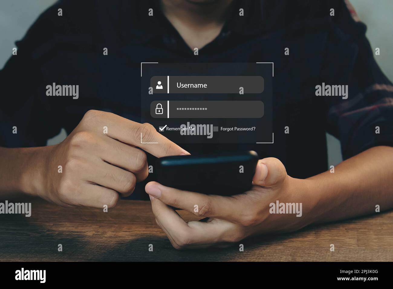 Internet User Authentication System With Username And Password Cyber Security Concept Network