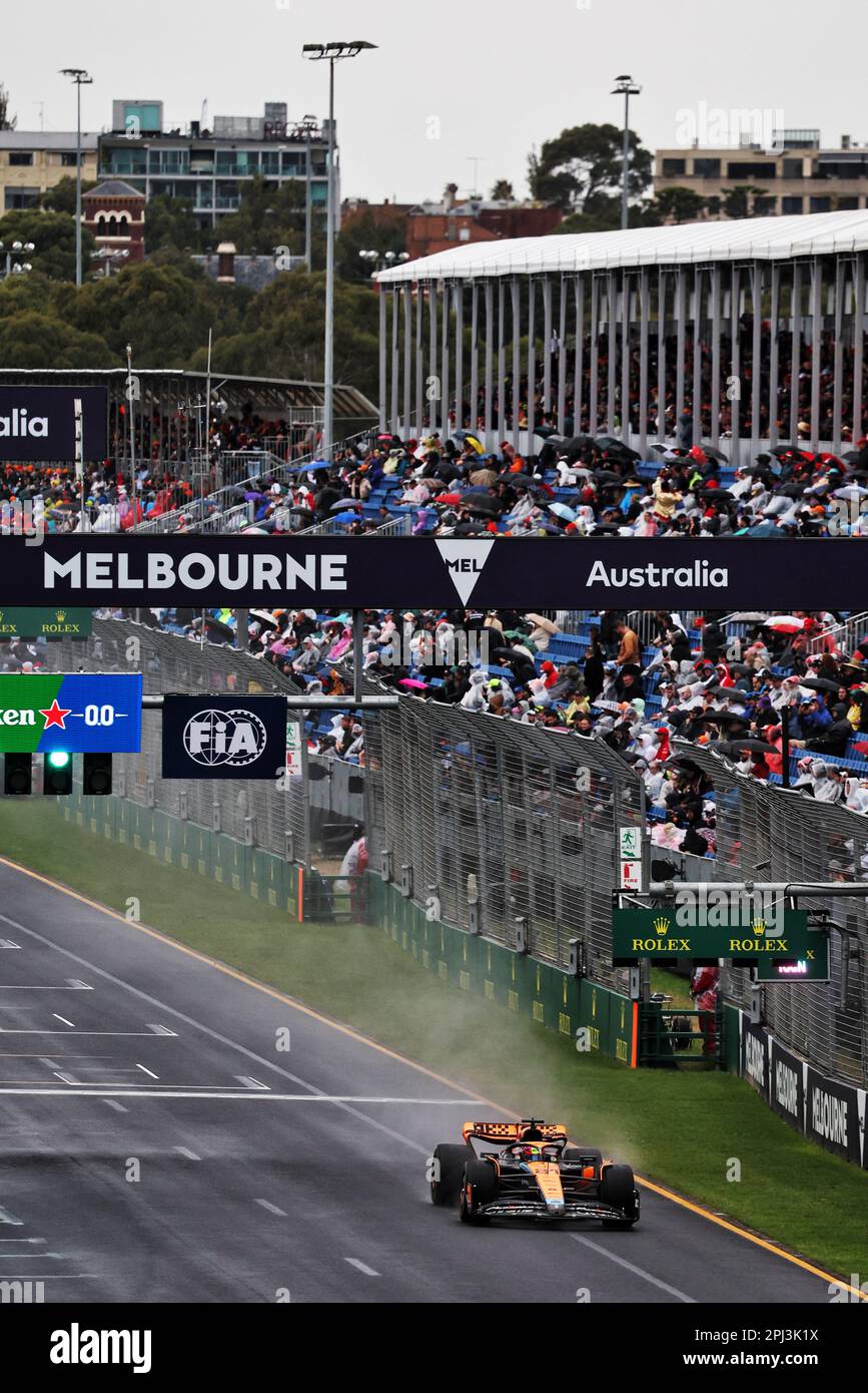 Melbourne, Australia. 31st Mar, 2023. Oscar Piastri (AUS) McLaren MCL60 ...