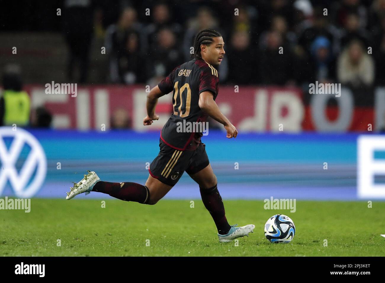 COLOGNE - Serge Gnabry of Germany during the friendly match between ...