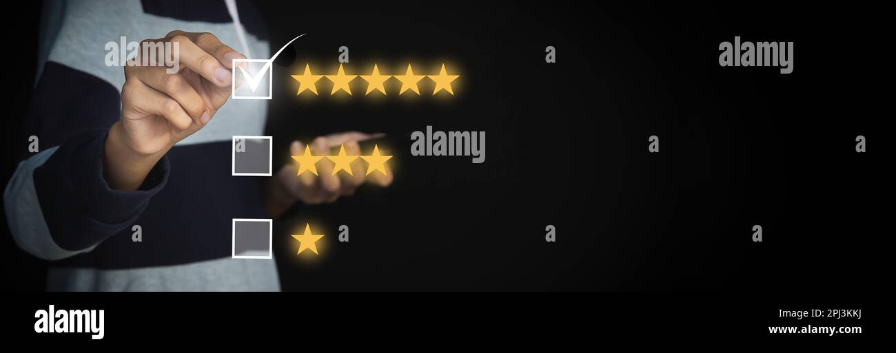 customers rate service provider satisfaction through an application ...