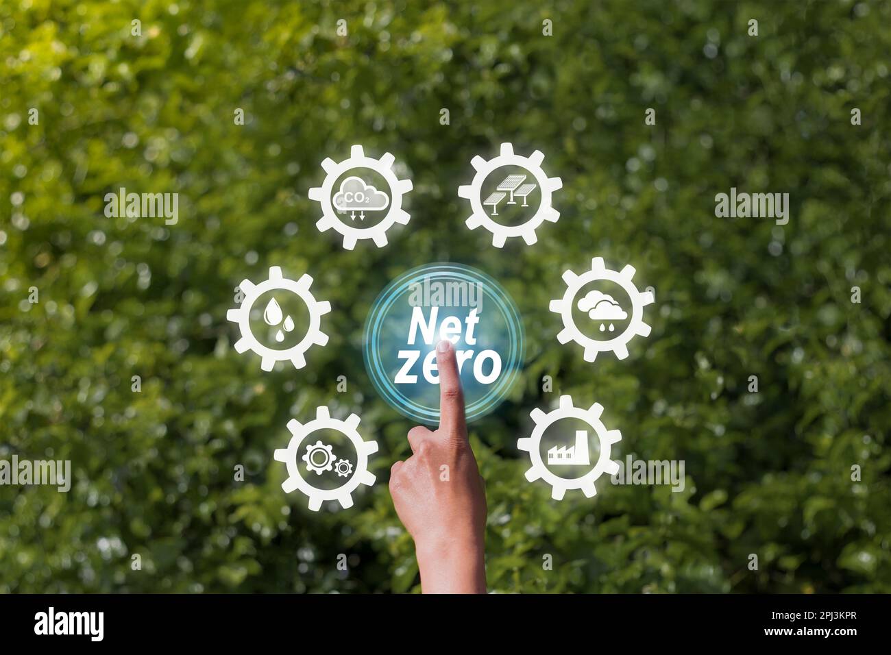 Carbon neutral and net zero concept. natural environment Climate ...