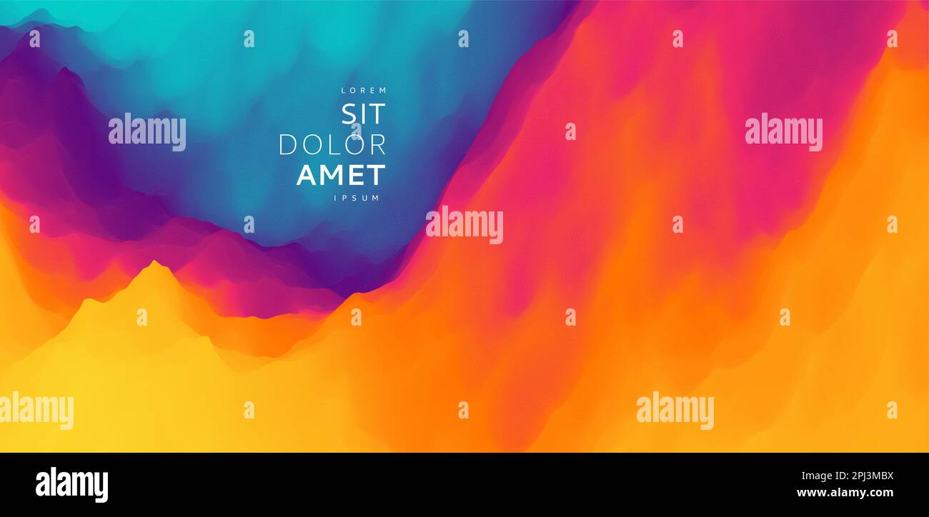 Abstract Background With Dynamic Effect Creative Design Poster With Vibrant Gradients Vector