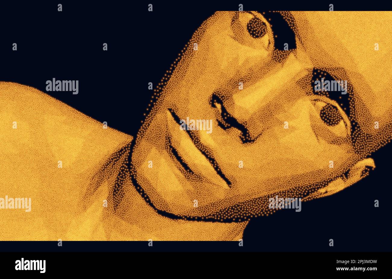 Abstract digital human head. Technology and robotics concept. 3D vector ...