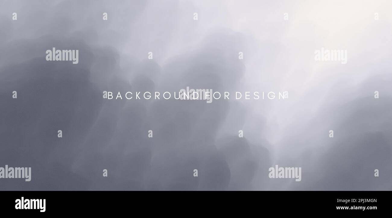 Grey sky with clouds. Dark distressed ominousb clouds with cumulus ...