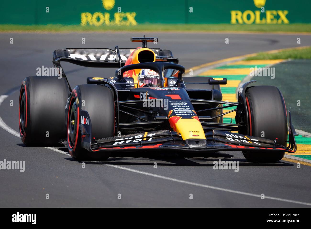 March 31, 2023, Melbourne, Australia: Max Verstappen (NLD) driving the ...