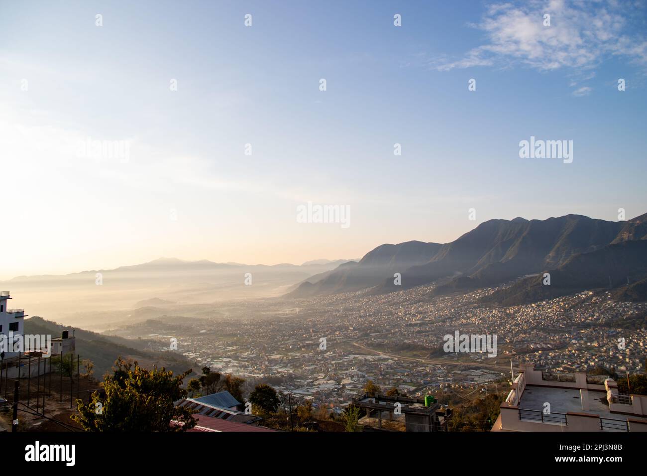 Beautiful Kathmandu Landscape with Forest, Rhododendron, seen from ...