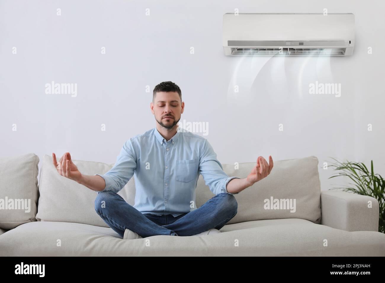 Relaxing interior air conditioner hi-res stock photography and images - Alamy