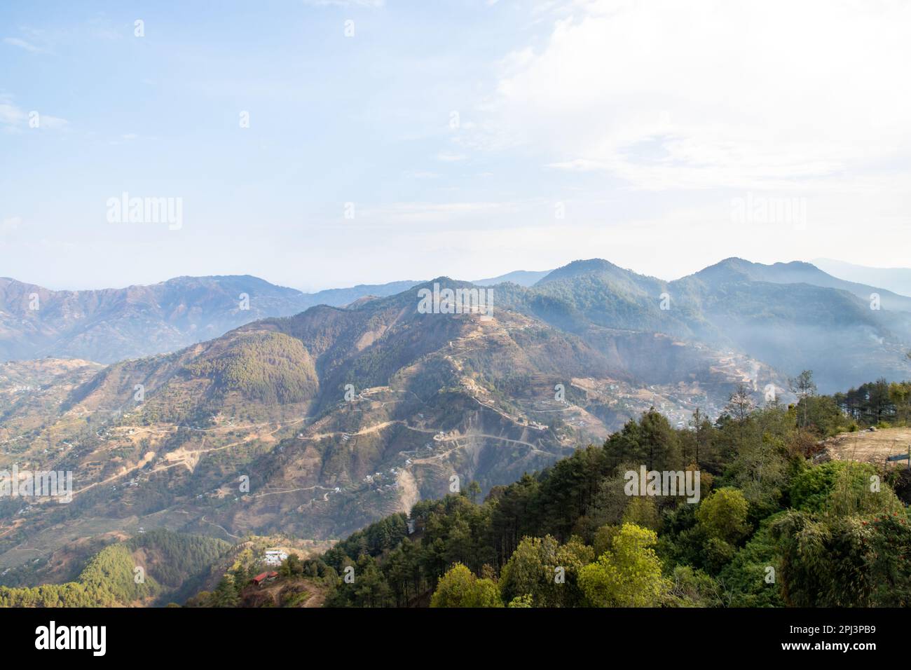 Beautiful Kathmandu Landscape with Forest, Rhododendron, seen from ...