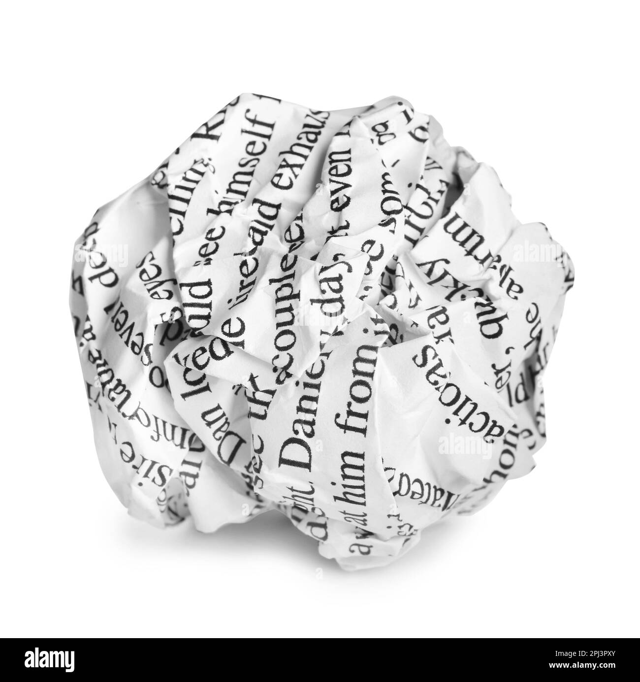 Crumpling A Sheet Of Paper