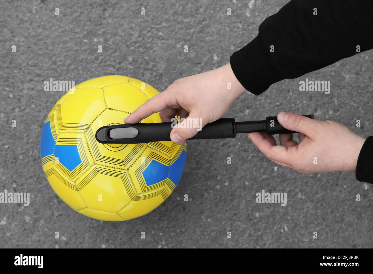 Manual pump soccer ball hi-res stock photography and images - Alamy