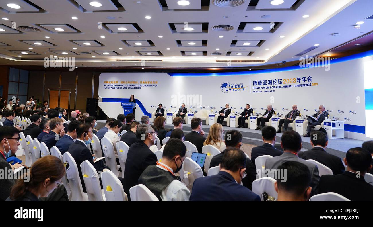 Boao. 30th Mar, 2023. This photo taken on March 30, 2023 shows the ...