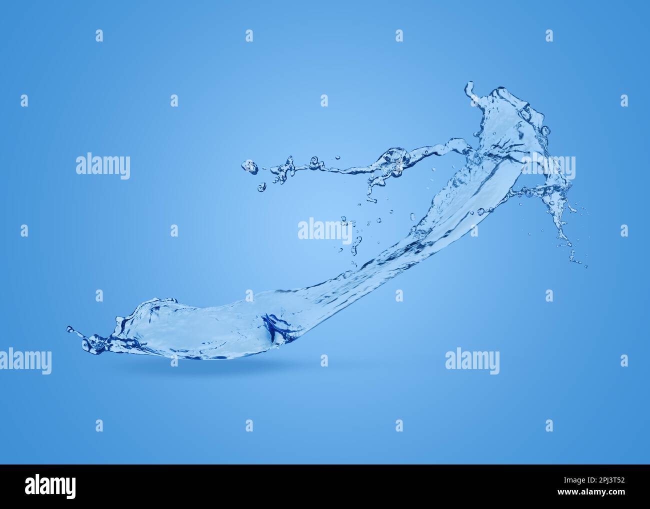 Splash of pure water on light blue background Stock Photo - Alamy