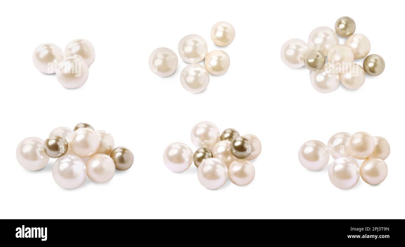 Different natural pearl gem hi-res stock photography and images - Alamy