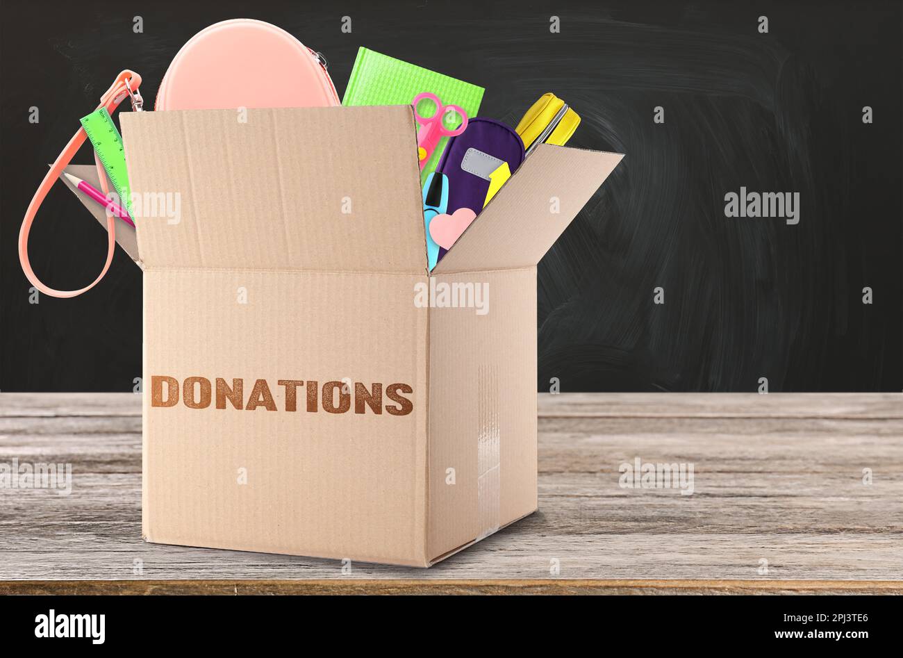 School supplies distribution hi-res stock photography and images - Alamy