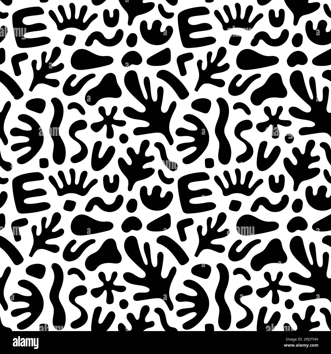 Abstract geometric shapes seamless patterns. Abstract contemporary ...