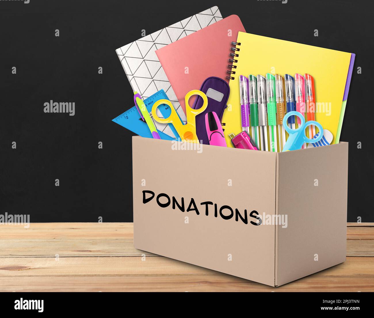 Charity box school hi-res stock photography and images - Alamy