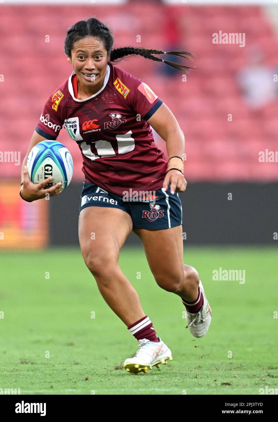 Cecilia Smith of the Reds in action during the Super W Round 2 match ...