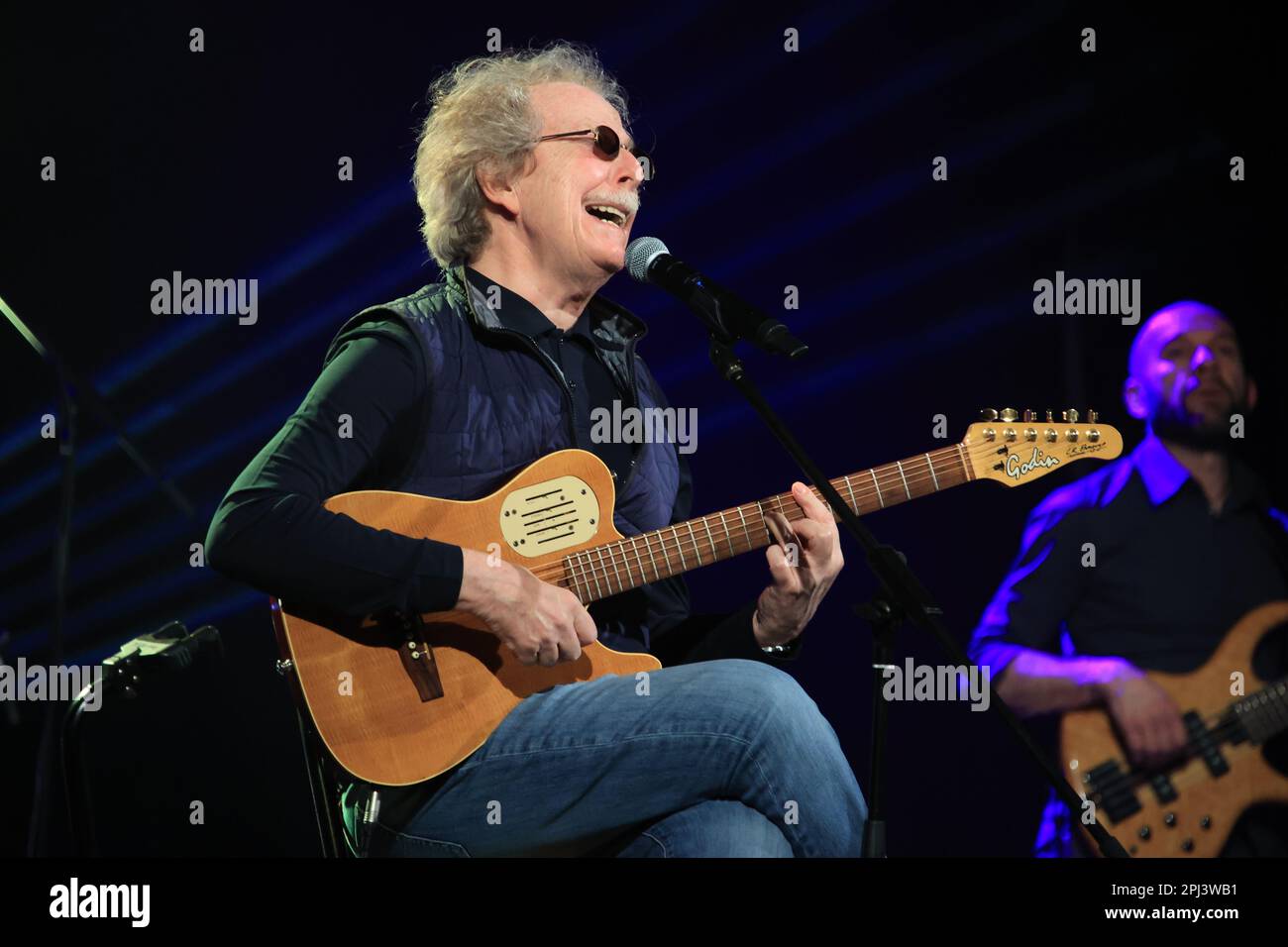 Italian songwriter Fabio Concato performing at Teatro Duse during his ...