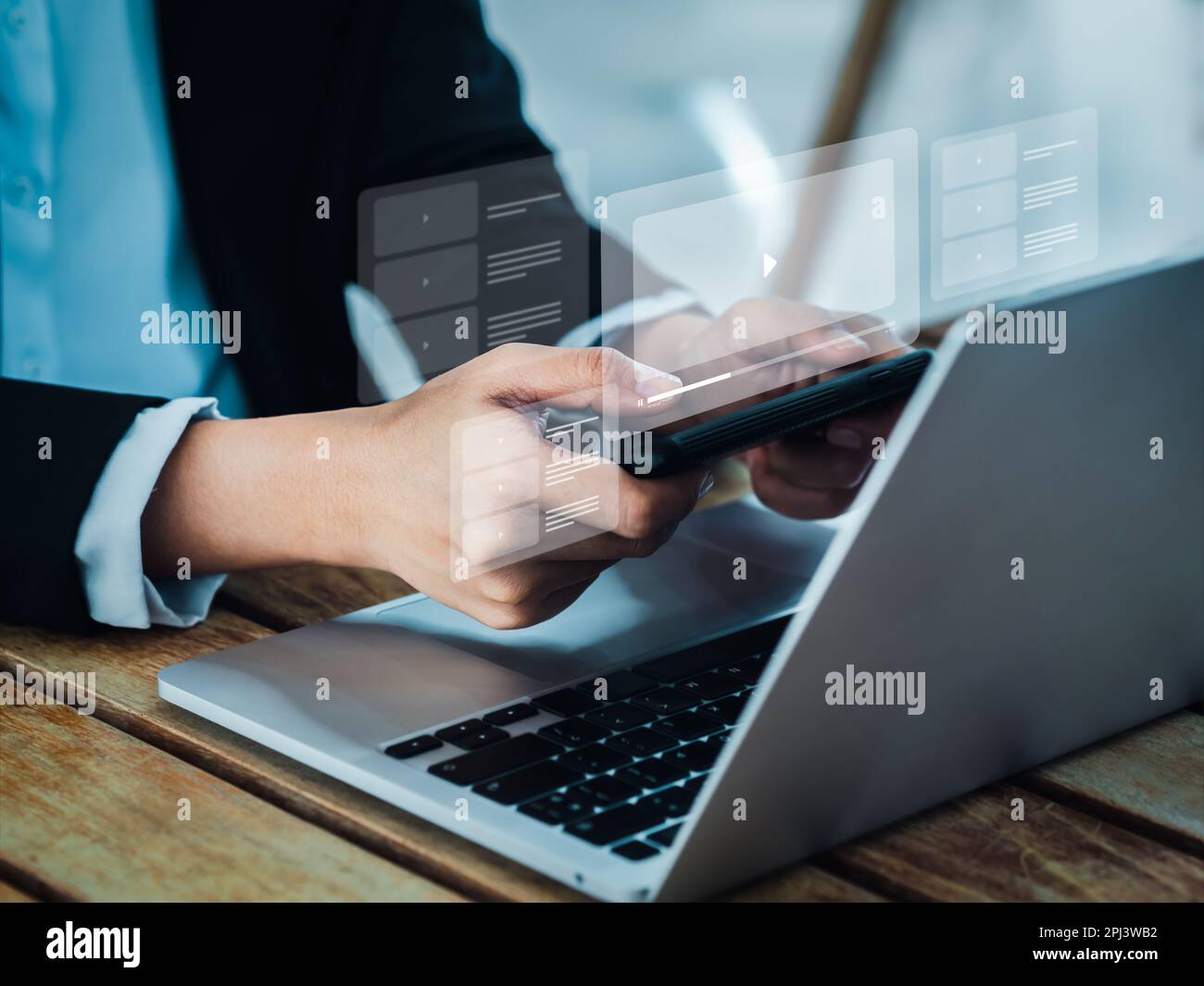 Online video tutorial learning concept. Play button icon on video ... Online video tutorial learning concept. Play button icon on video ...