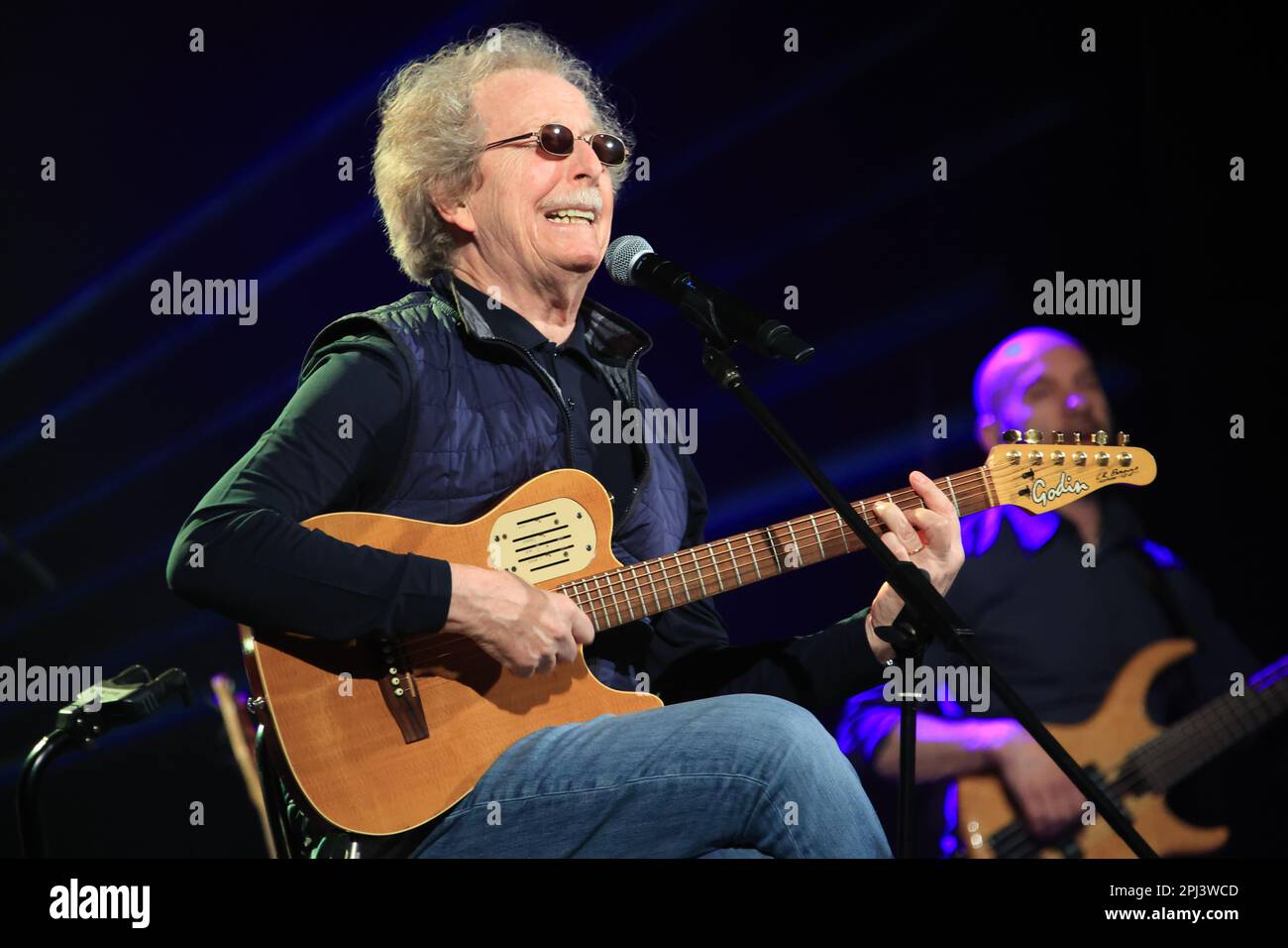 Italian songwriter Fabio Concato performing at Teatro Duse during his ...