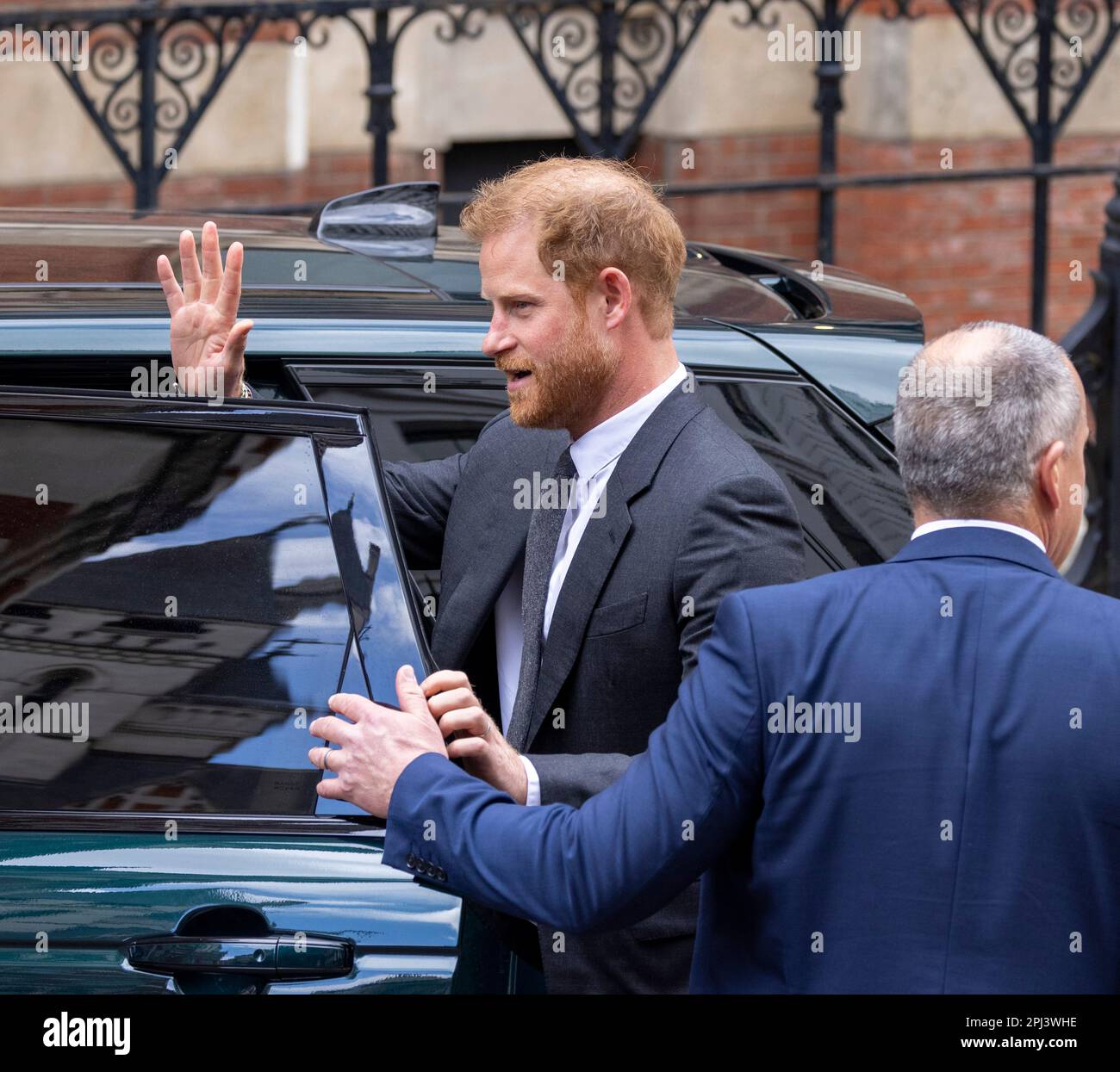 pic shows: Prince Harry leaves the High Court in London 30.3.23 Picture ...